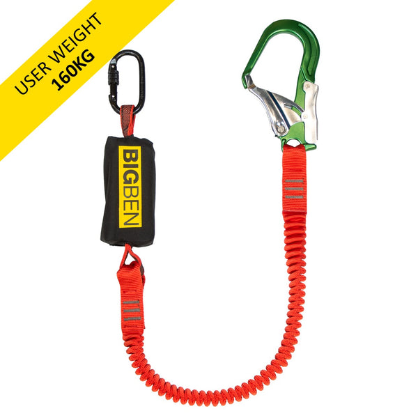 BIGBEN® Single Elasticated Fall Arrest Lanyard with Scaff Hook ...